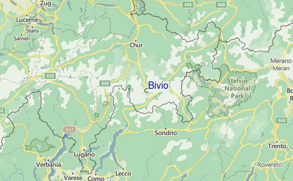 Bivio Ski Resort Guide, Lagenkarte Bivio Ski- Urlaub Unterkunft
