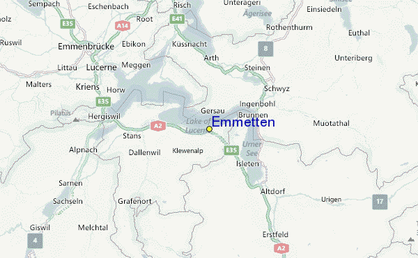 Emmetten Ski Resort Guide, Lagenkarte Emmetten Ski- Urlaub Unterkunft