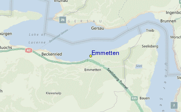 Emmetten Ski Resort Guide, Lagenkarte Emmetten Ski- Urlaub Unterkunft