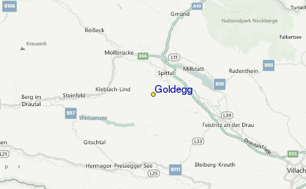 Goldegg Ski Resort Guide, Lagenkarte Goldegg Ski- Urlaub Unterkunft