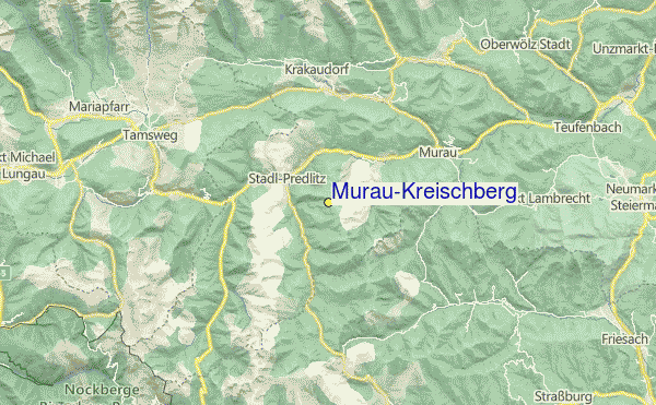 Murau/Kreischberg Ski Resort Guide, Lagenkarte Murau/Kreischberg Ski ...