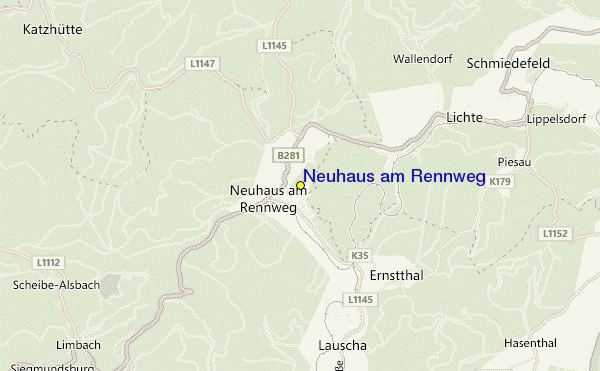 Neuhaus am Rennweg Ski Resort Guide, Lagenkarte Neuhaus am Rennweg Ski ...