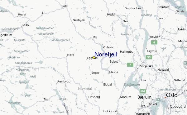 Norefjell Ski Resort Guide, Lagenkarte Norefjell Ski- Urlaub Unterkunft