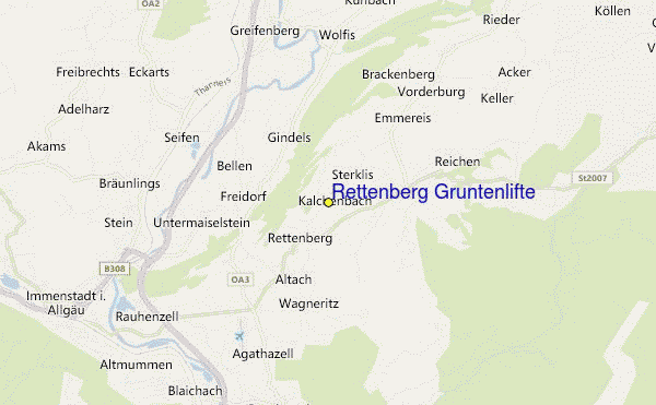 Rettenberg Grüntenlifte Ski Resort Guide, Lagenkarte Rettenberg ...