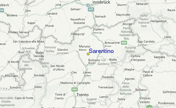 Sarentino Ski Resort Guide, Lagenkarte Sarentino Ski- Urlaub Unterkunft