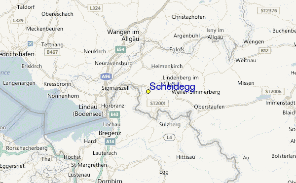 Scheidegg Ski Resort Guide, Lagenkarte Scheidegg Ski- Urlaub Unterkunft