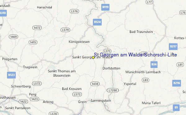 St. Georgen am Walde/Schorschi-Lifte Ski Resort Guide, Lagenkarte St ...