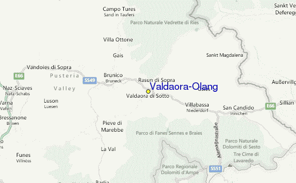 Valdaora/Olang Ski Resort Guide, Lagenkarte Valdaora/Olang Ski- Urlaub ...